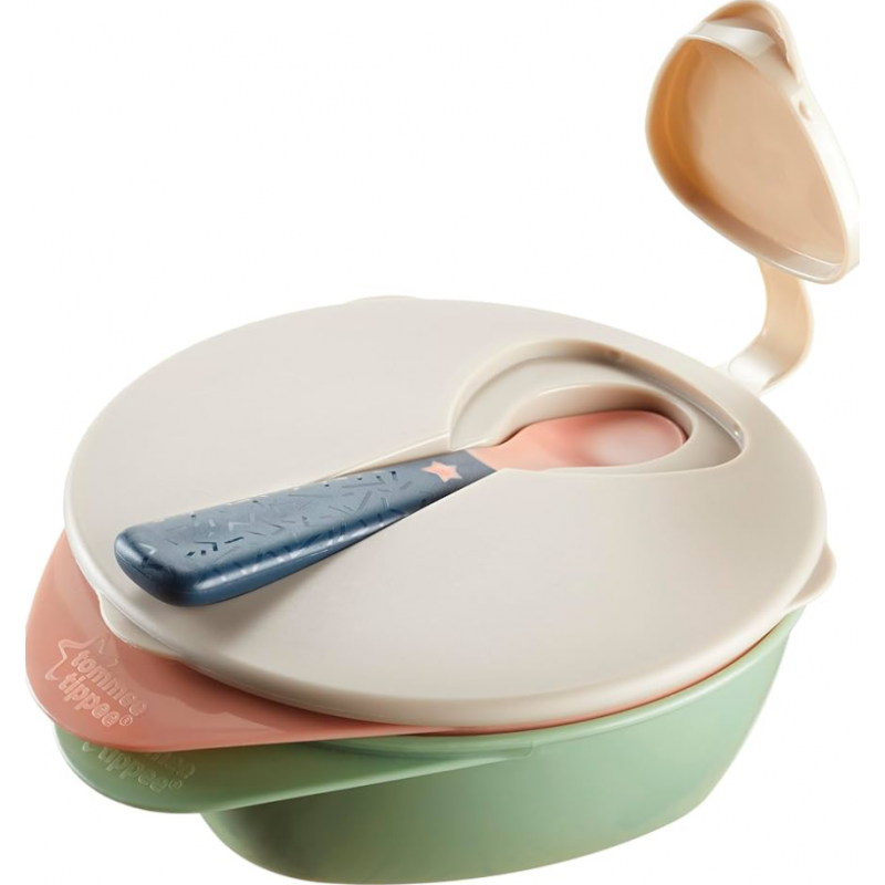 Tommee Tippee Easy Scoop Feeding Bowl Lid and Spoon
