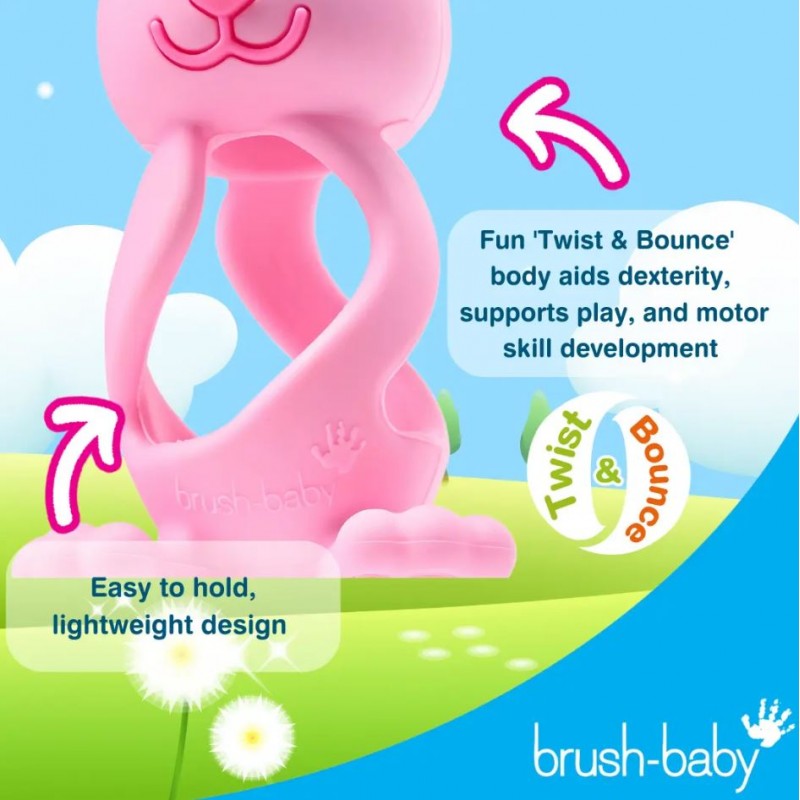 Bobbie Bunny Teether Cappuccino Grey