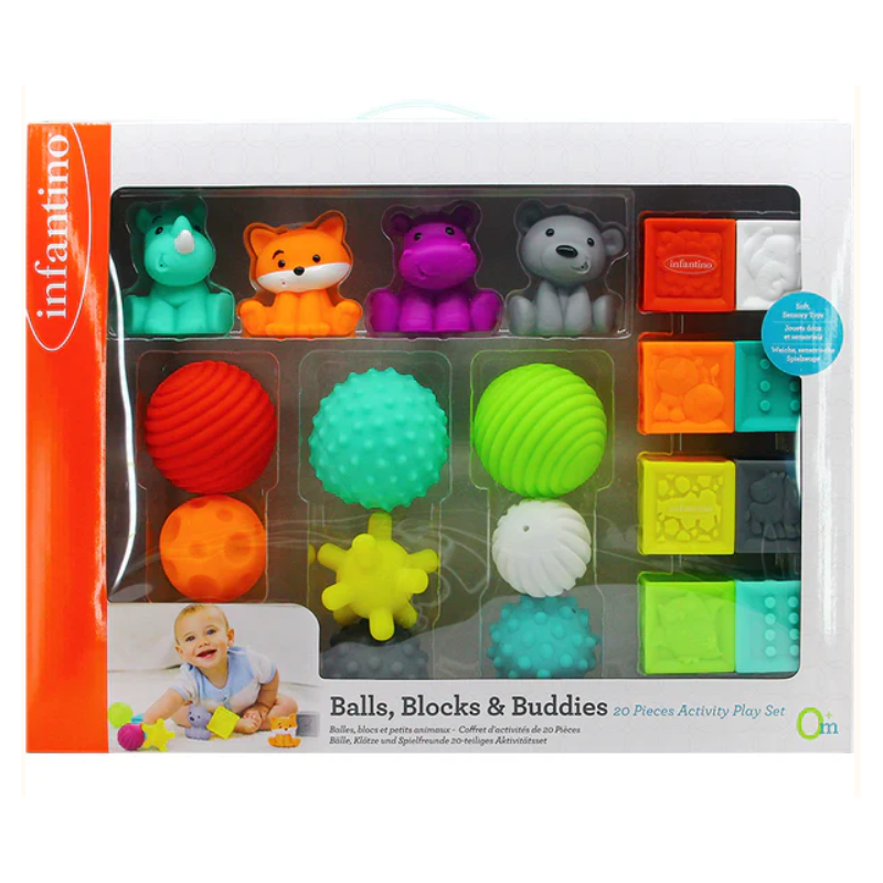 Infantino Balls, Blocks & Buddies Activity Playset